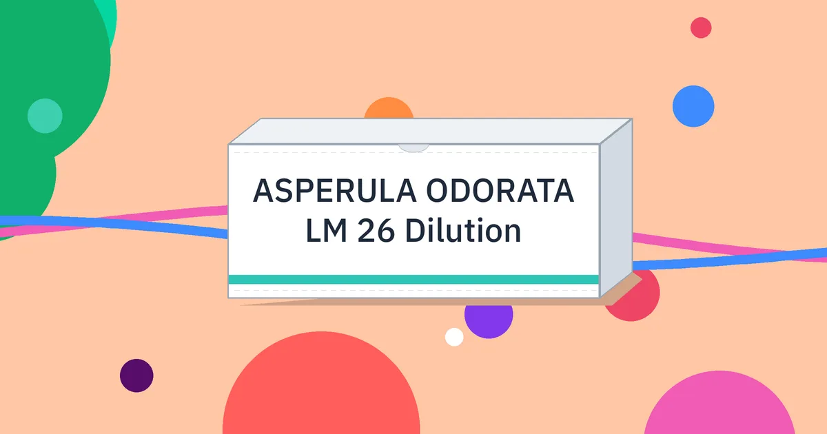 Symbolbild: Packung mit der Aufschrift ASPERULA ODORATA LM 26 Dilution (PZN 13404124) – Verfügbarkeit und Bezug in Apotheken in Frankfurt am Main