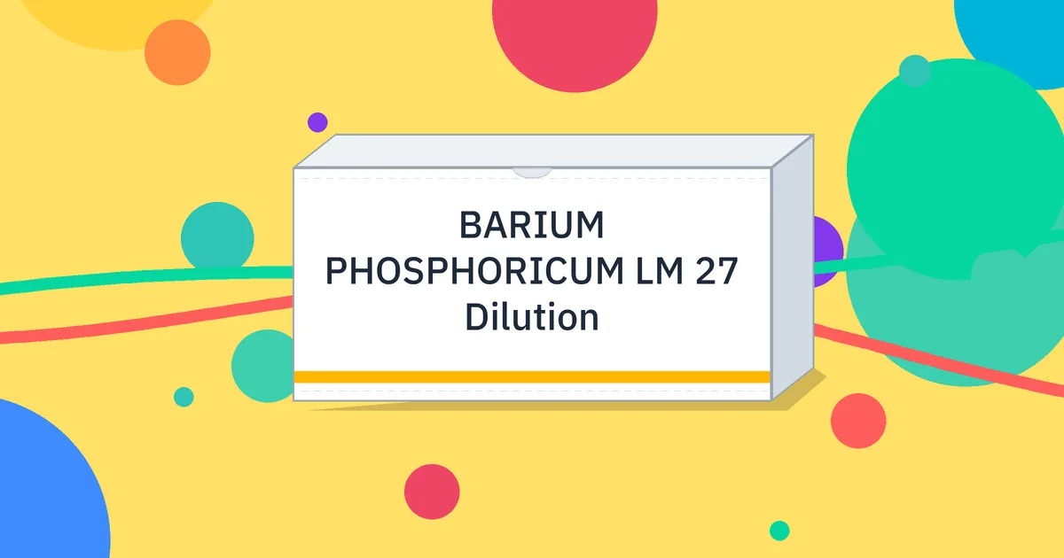 Symbolbild: Packung mit der Aufschrift BARIUM PHOSPHORICUM LM 27 Dilution (PZN 13379627) – Verfügbarkeit und Bezug in Apotheken in Frankfurt am Main