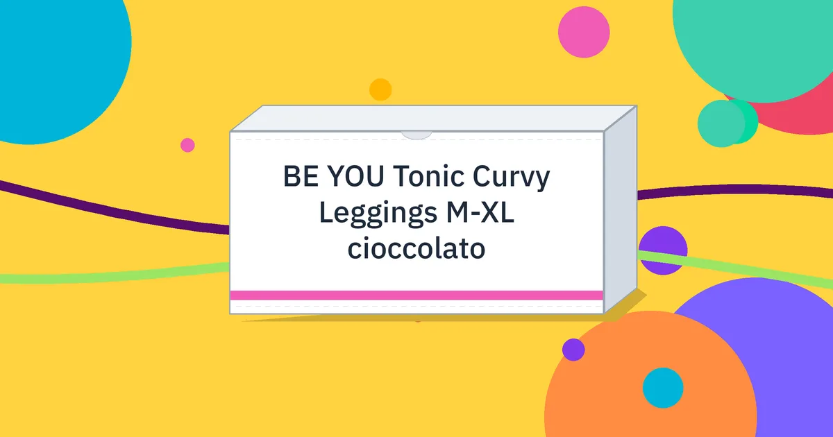 Symbolbild: Packung mit der Aufschrift BE YOU Tonic Curvy Leggings M-XL cioccolato (PZN 20719957) – Verfügbarkeit und Bezug in Apotheken in Frankfurt am Main