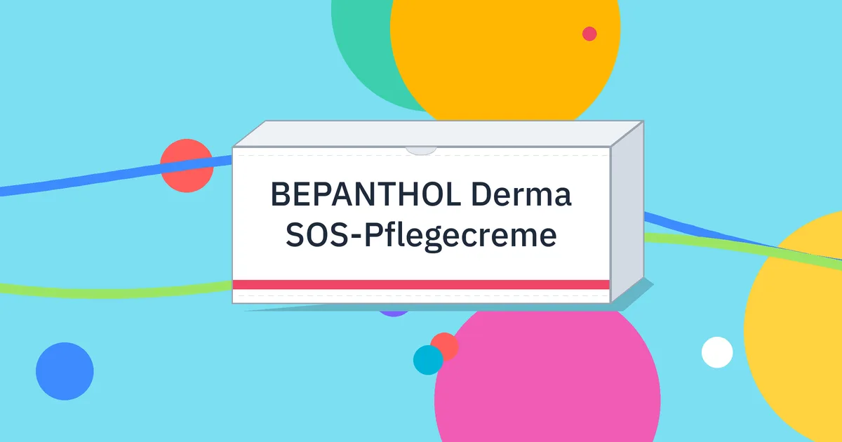 Symbolbild: Packung mit der Aufschrift BEPANTHOL Derma SOS-Pflegecreme (PZN 16529760) – Verfügbarkeit und Bezug in Apotheken in Frankfurt am Main