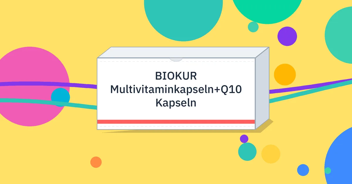Symbolbild: Packung mit der Aufschrift BIOKUR Multivitaminkapseln+Q10 Kapseln (PZN 08727032) – Verfügbarkeit und Bezug in Apotheken in Frankfurt am Main