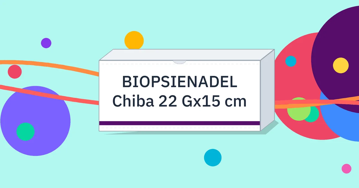 Symbolbild: Packung mit der Aufschrift BIOPSIENADEL Chiba 22 Gx15 cm (PZN 06771371) – Verfügbarkeit und Bezug in Apotheken in Frankfurt am Main