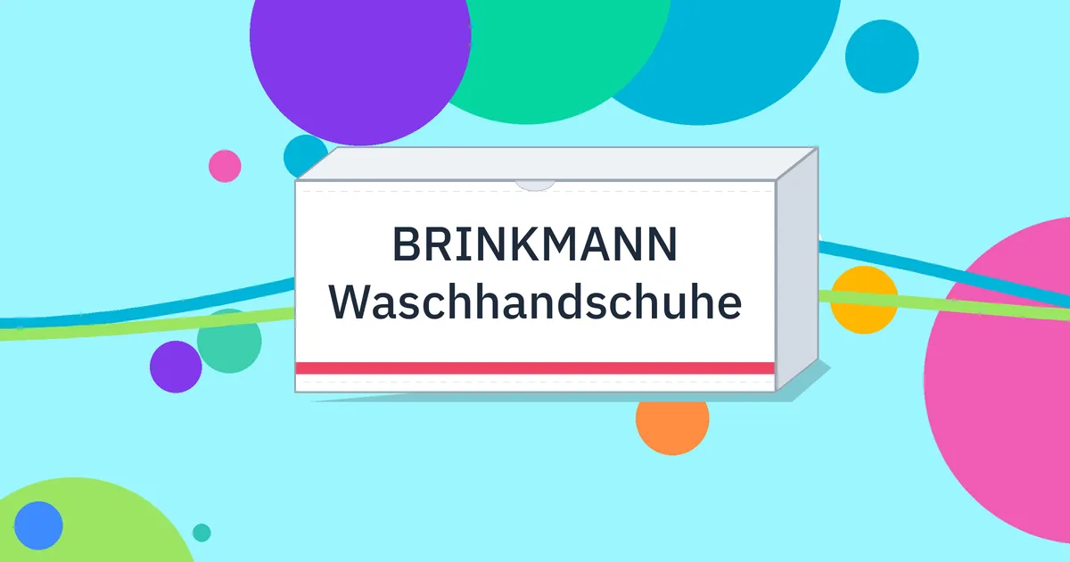 Symbolbild: Packung mit der Aufschrift BRINKMANN Waschhandschuhe (PZN 04811221) – Verfügbarkeit und Bezug in Apotheken in Frankfurt am Main