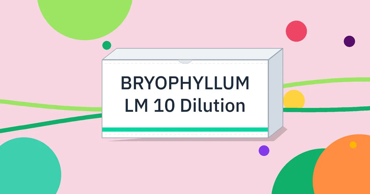 Symbolbild: Packung mit der Aufschrift BRYOPHYLLUM LM 10 Dilution (PZN 13397341) – Verfügbarkeit und Bezug in Apotheken in Frankfurt am Main
