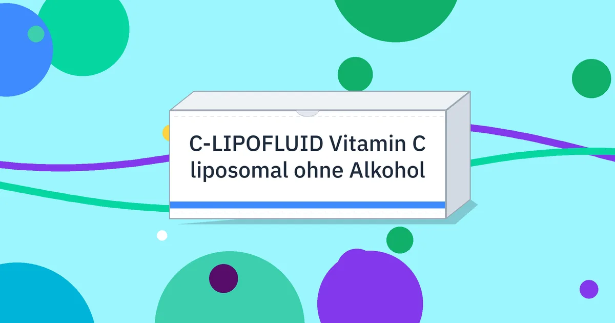 Symbolbild: Packung mit der Aufschrift C-LIPOFLUID Vitamin C liposomal ohne Alkohol (PZN 19130426) – Verfügbarkeit und Bezug in Apotheken in Frankfurt am Main