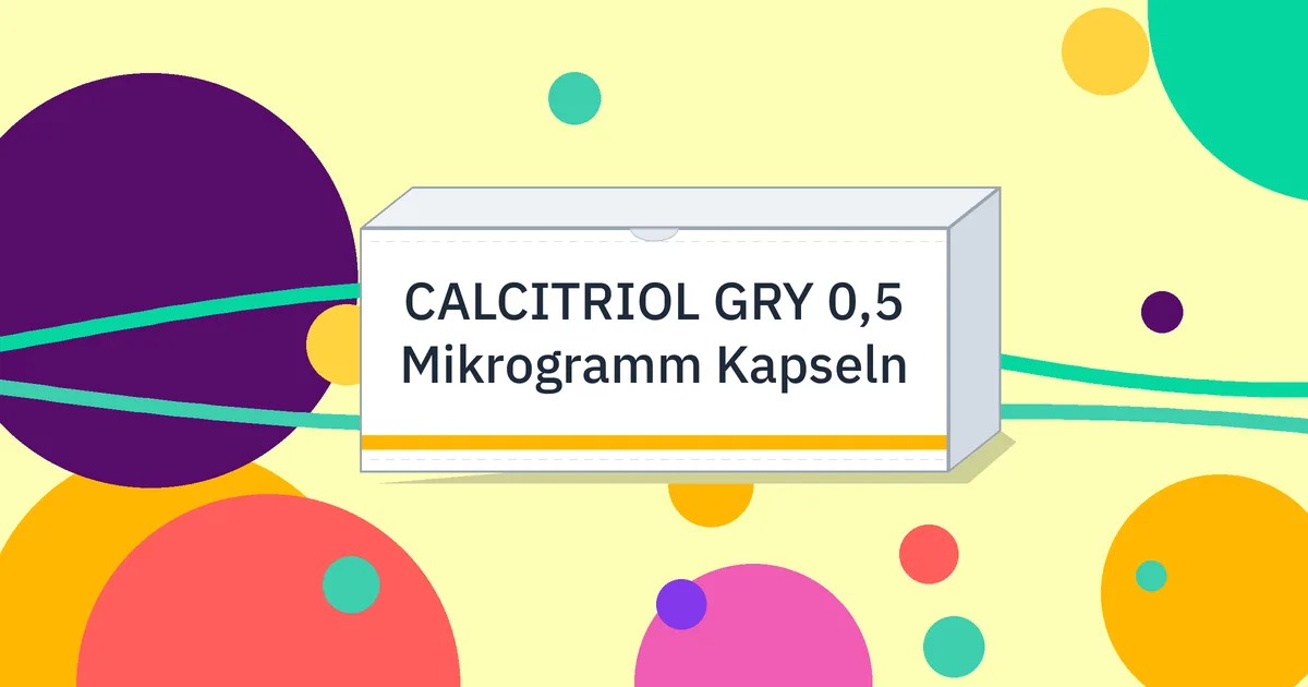 Symbolbild: Packung mit der Aufschrift CALCITRIOL GRY 0,5 Mikrogramm Kapseln (PZN 06706480) – Verfügbarkeit und Bezug in Apotheken in Frankfurt am Main