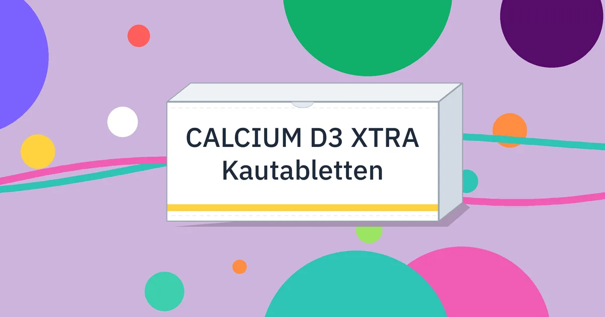 Symbolbild: Packung mit der Aufschrift CALCIUM D3 XTRA Kautabletten (PZN 14417376) – Verfügbarkeit und Bezug in Apotheken in Frankfurt am Main