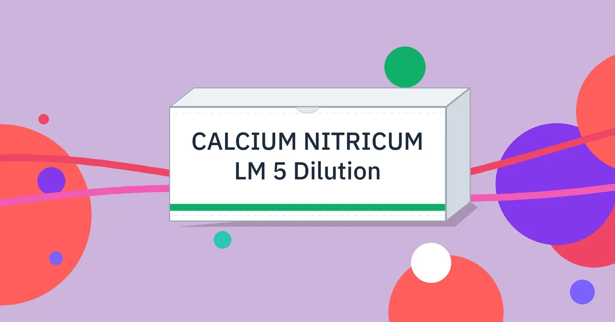 Symbolbild: Packung mit der Aufschrift CALCIUM NITRICUM LM 5 Dilution (PZN 13409653) – Verfügbarkeit und Bezug in Apotheken in Frankfurt am Main