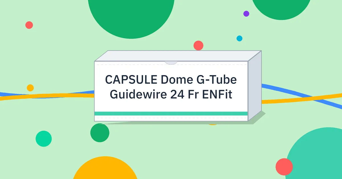 Symbolbild: Packung mit der Aufschrift CAPSULE Dome G-Tube Guidewire 24 Fr ENFit (PZN 17601301) – Verfügbarkeit und Bezug in Apotheken in Frankfurt am Main