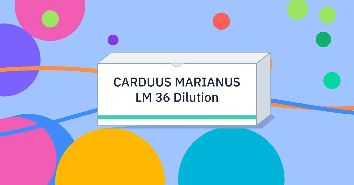 Symbolbild: Packung mit der Aufschrift CARDUUS MARIANUS LM 36 Dilution (PZN 12810974) – Verfügbarkeit und Bezug in Apotheken in Frankfurt am Main