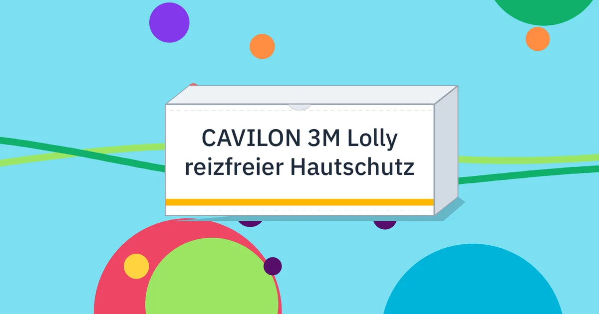 Symbolbild: Packung mit der Aufschrift CAVILON 3M Lolly reizfreier Hautschutz (PZN 00861647) – Verfügbarkeit und Bezug in Apotheken in Frankfurt am Main