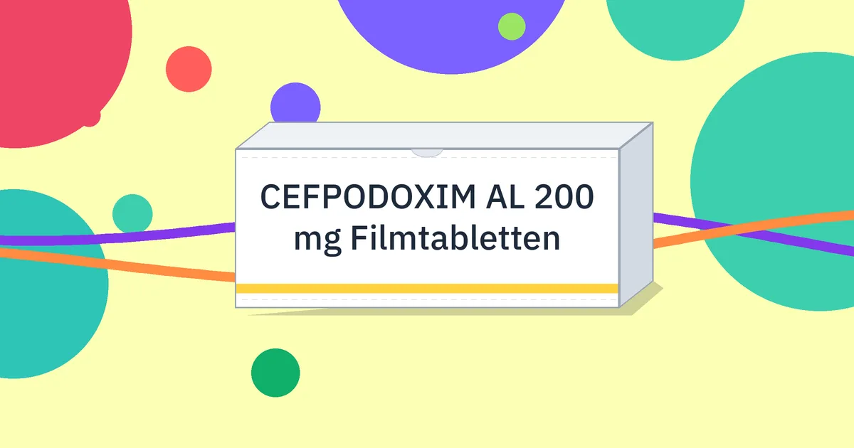 Symbolbild: Packung mit der Aufschrift CEFPODOXIM AL 200 mg Filmtabletten (PZN 11564987) – Verfügbarkeit und Bezug in Apotheken in Frankfurt am Main