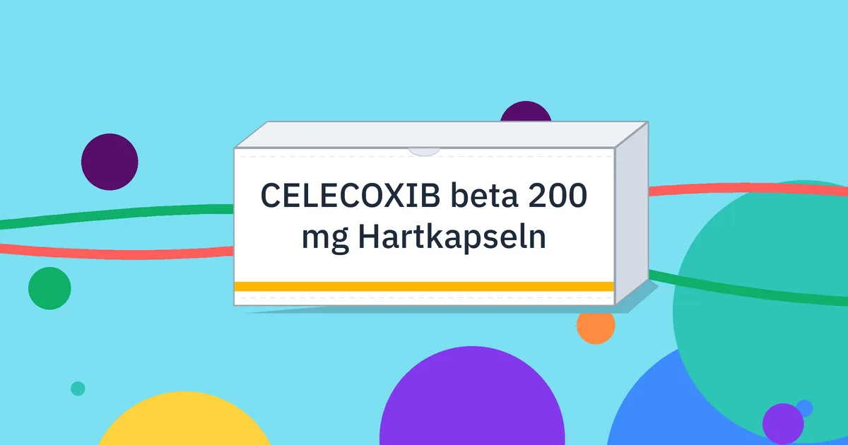 Symbolbild: Packung mit der Aufschrift CELECOXIB beta 200 mg Hartkapseln (PZN 05395440) – Verfügbarkeit und Bezug in Apotheken in Frankfurt am Main