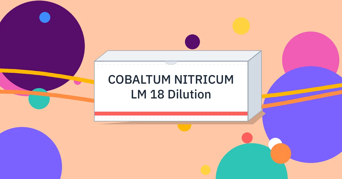 Symbolbild: Packung mit der Aufschrift COBALTUM NITRICUM LM 18 Dilution (PZN 12823669) – Verfügbarkeit und Bezug in Apotheken in Frankfurt am Main