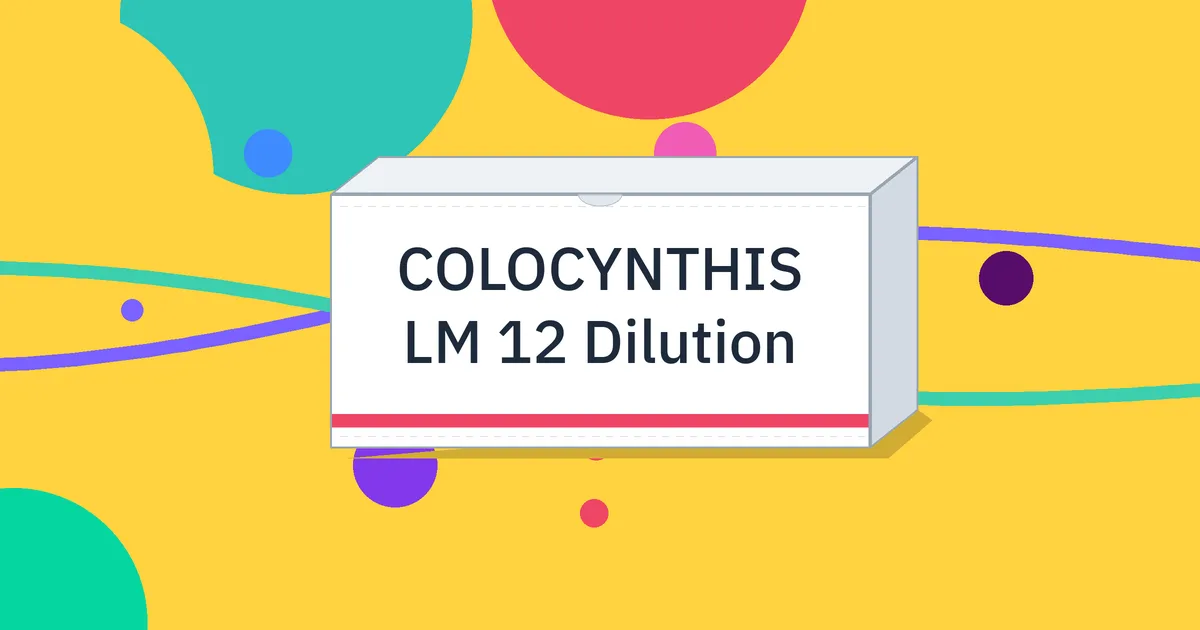 Symbolbild: Packung mit der Aufschrift COLOCYNTHIS LM 12 Dilution (PZN 02601672) – Verfügbarkeit und Bezug in Apotheken in Frankfurt am Main