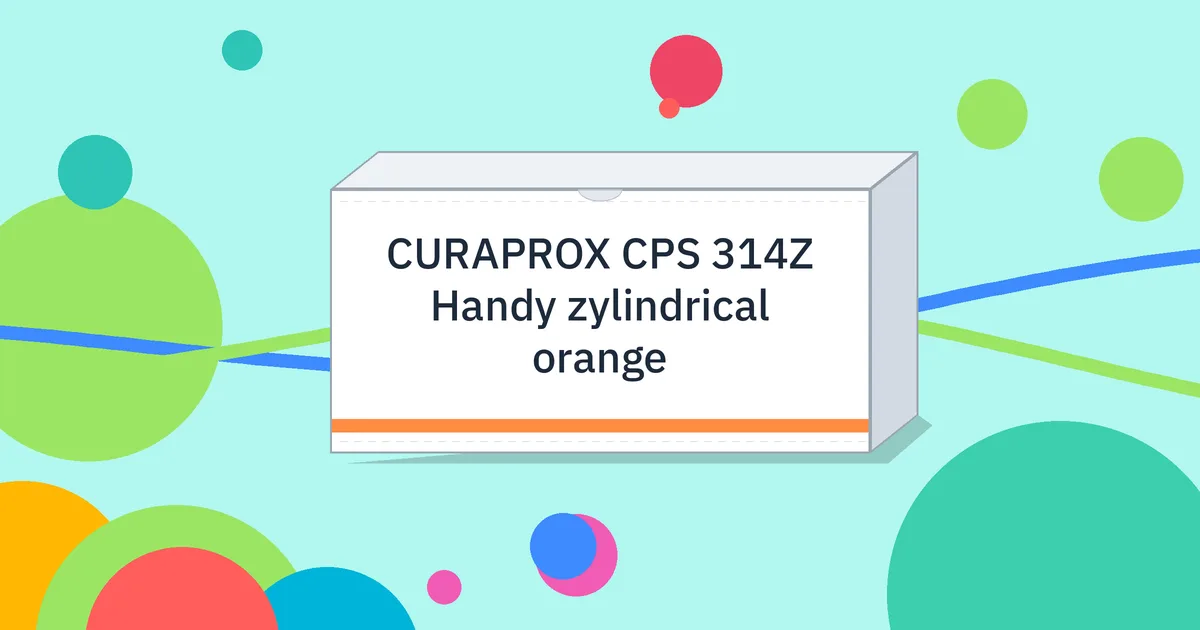 Symbolbild: Packung mit der Aufschrift CURAPROX CPS 314Z Handy zylindrical orange (PZN 05014254) – Verfügbarkeit und Bezug in Apotheken in Frankfurt am Main