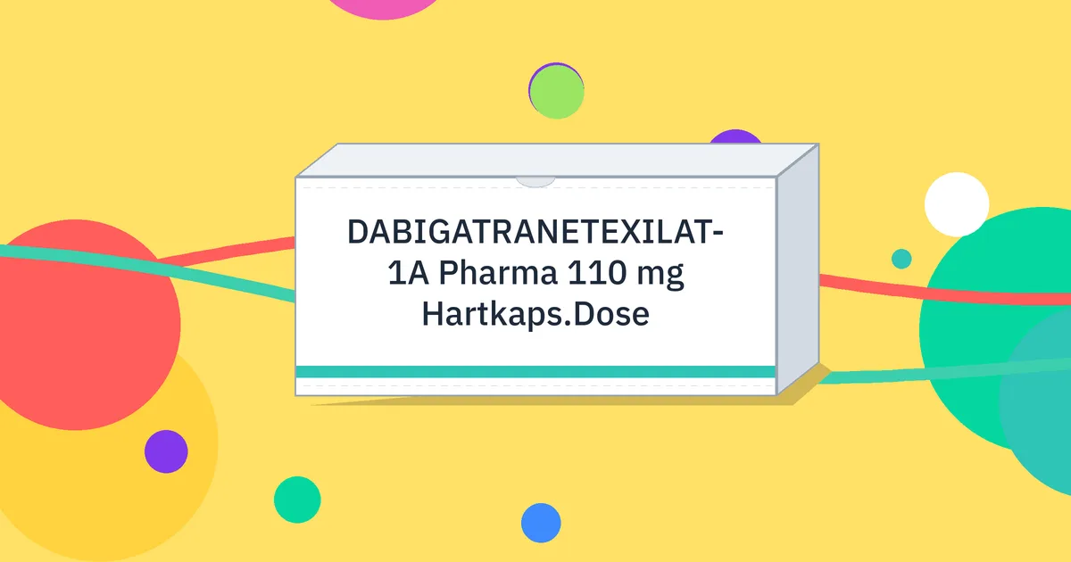Symbolbild: Packung mit der Aufschrift DABIGATRANETEXILAT-1A Pharma 110 mg Hartkaps.Dose (PZN 18487818) – Verfügbarkeit und Bezug in Apotheken in Frankfurt am Main