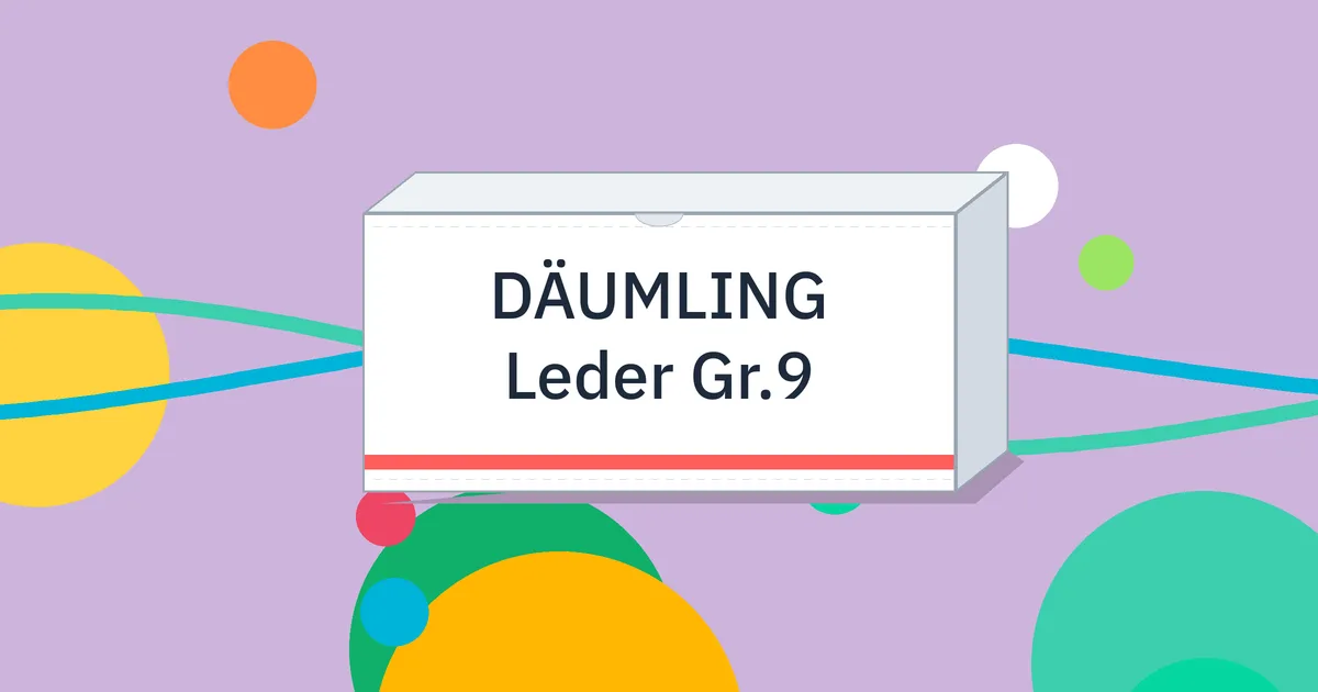 Symbolbild: Packung mit der Aufschrift DÄUMLING Leder Gr.9 (PZN 08517228) – Verfügbarkeit und Bezug in Apotheken in Frankfurt am Main