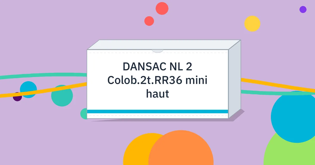 Symbolbild: Packung mit der Aufschrift DANSAC NL 2 Colob.2t.RR36 mini haut (PZN 08843407) – Verfügbarkeit und Bezug in Apotheken in Frankfurt am Main