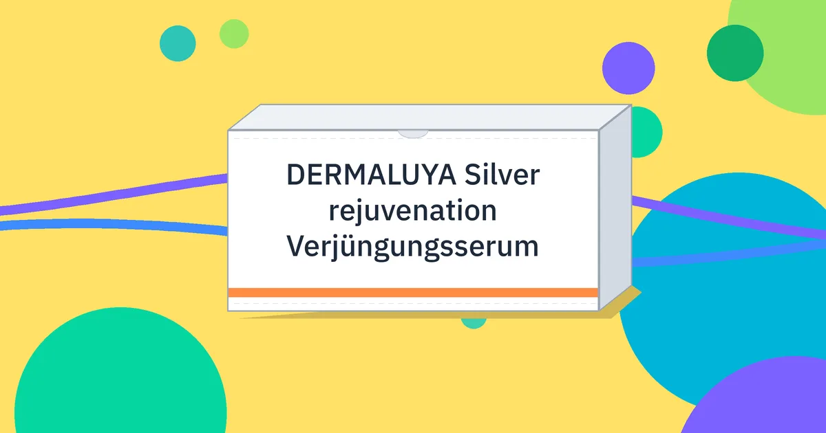 Symbolbild: Packung mit der Aufschrift DERMALUYA Silver rejuvenation Verjüngungsserum (PZN 16350558) – Verfügbarkeit und Bezug in Apotheken in Frankfurt am Main