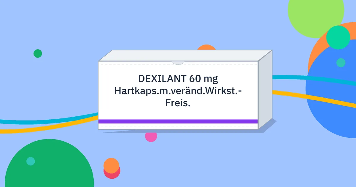 Symbolbild: Packung mit der Aufschrift DEXILANT 60 mg Hartkaps.m.veränd.Wirkst.-Freis. (PZN 10358211) – Verfügbarkeit und Bezug in Apotheken in Frankfurt am Main