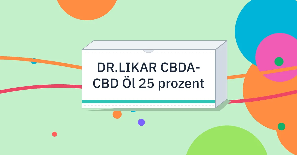 Symbolbild: Packung mit der Aufschrift DR.LIKAR CBDA-CBD Öl 25 prozent (PZN 19996284) – Verfügbarkeit und Bezug in Apotheken in Frankfurt am Main