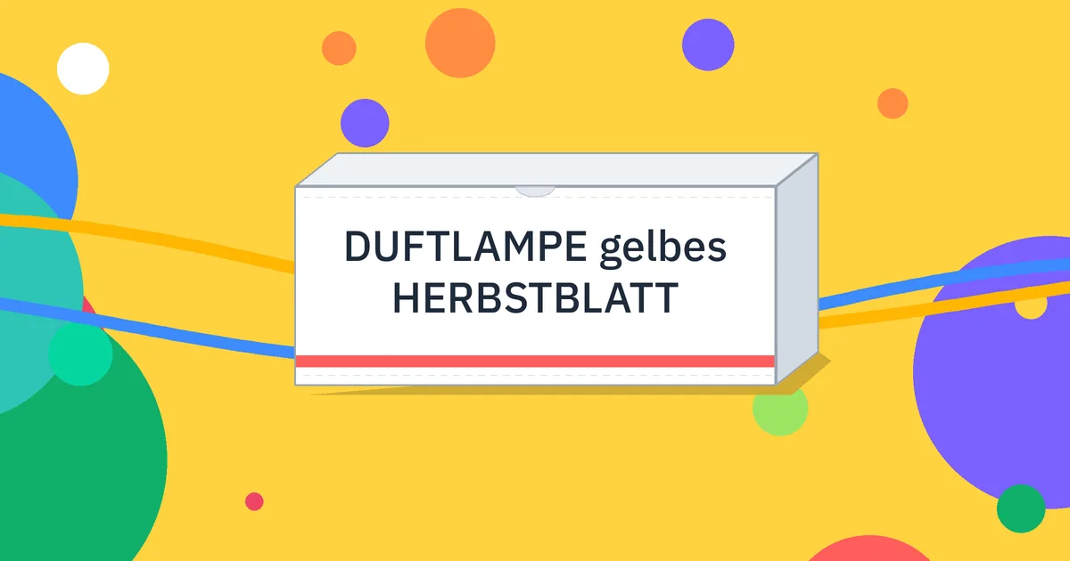 Symbolbild: Packung mit der Aufschrift DUFTLAMPE gelbes HERBSTBLATT (PZN 18297495) – Verfügbarkeit und Bezug in Apotheken in Frankfurt am Main