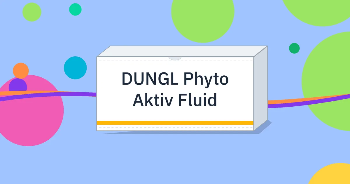 Symbolbild: Packung mit der Aufschrift DUNGL Phyto Aktiv Fluid (PZN 19484934) – Verfügbarkeit und Bezug in Apotheken in Frankfurt am Main