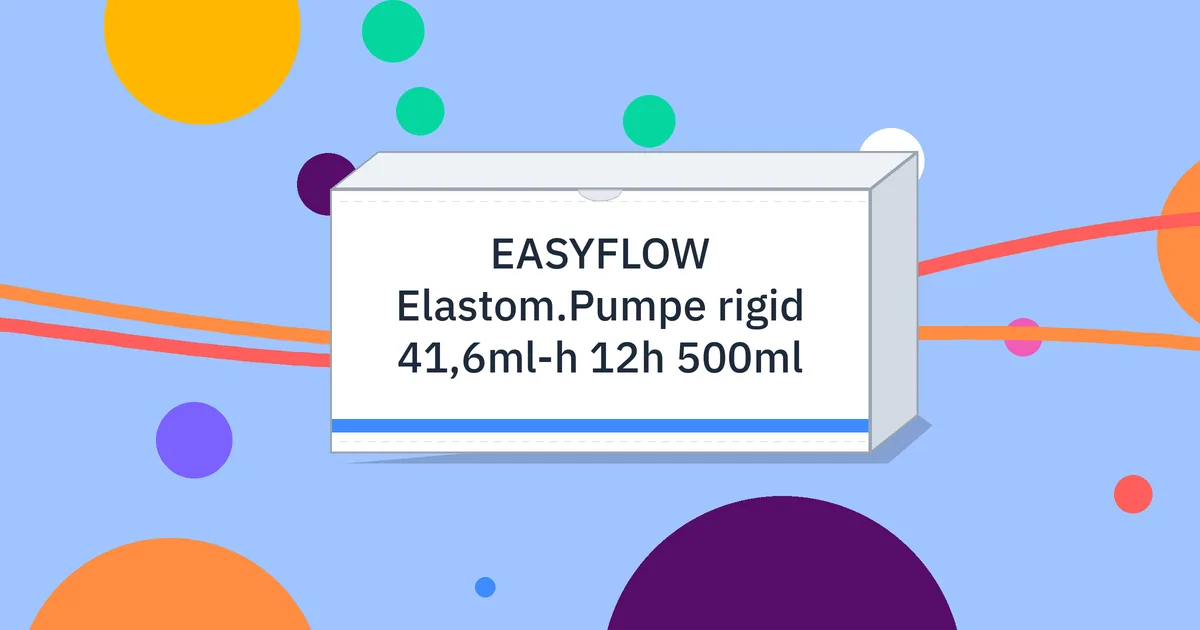 Symbolbild: Packung mit der Aufschrift EASYFLOW Elastom.Pumpe rigid 41,6ml-h 12h 500ml (PZN 19262731) – Verfügbarkeit und Bezug in Apotheken in Frankfurt am Main
