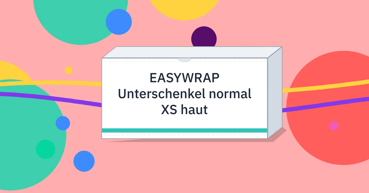 Symbolbild: Packung mit der Aufschrift EASYWRAP Unterschenkel normal XS haut (PZN 18748064) – Verfügbarkeit und Bezug in Apotheken in Frankfurt am Main