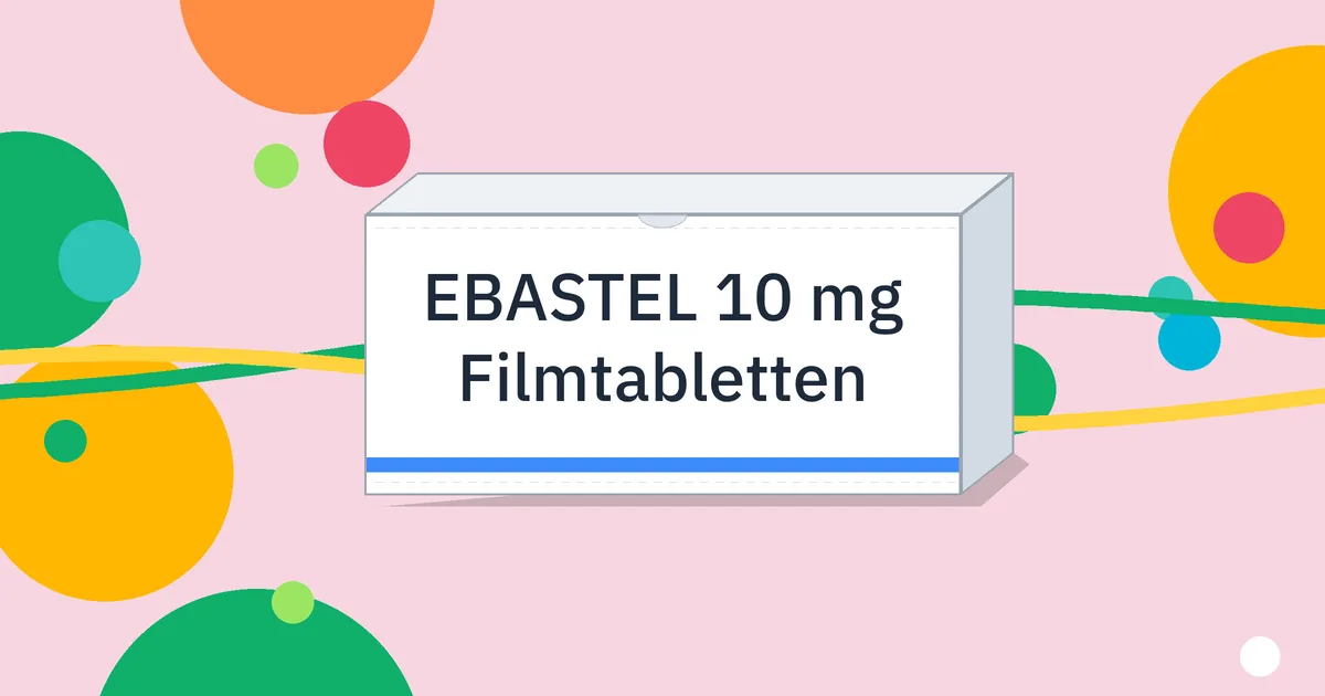 Symbolbild: Packung mit der Aufschrift EBASTEL 10 mg Filmtabletten (PZN 00027140) – Verfügbarkeit und Bezug in Apotheken in Frankfurt am Main