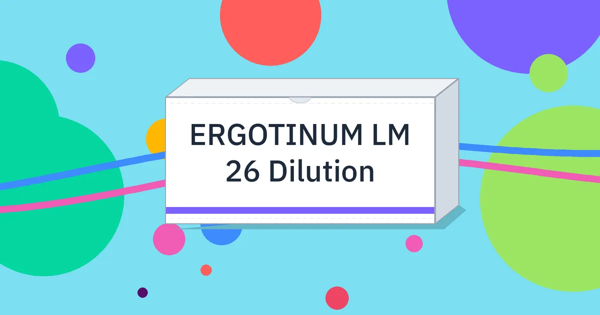 Symbolbild: Packung mit der Aufschrift ERGOTINUM LM 26 Dilution (PZN 13477382) – Verfügbarkeit und Bezug in Apotheken in Frankfurt am Main