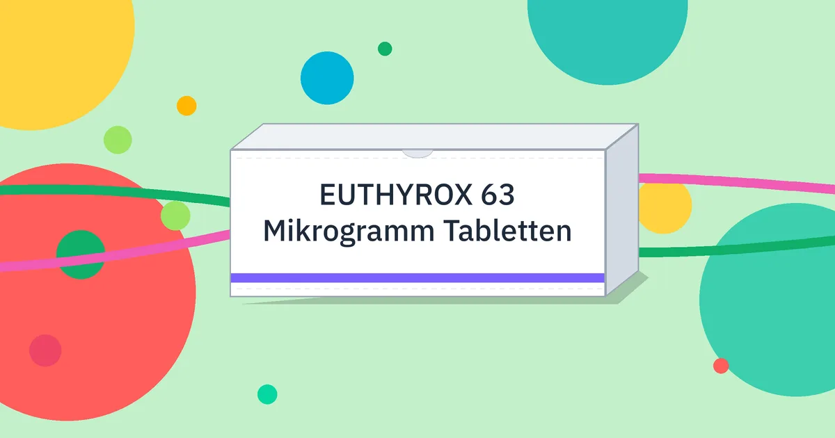 Symbolbild: Packung mit der Aufschrift EUTHYROX 63 Mikrogramm Tabletten (PZN 19454330) – Verfügbarkeit und Bezug in Apotheken in Frankfurt am Main