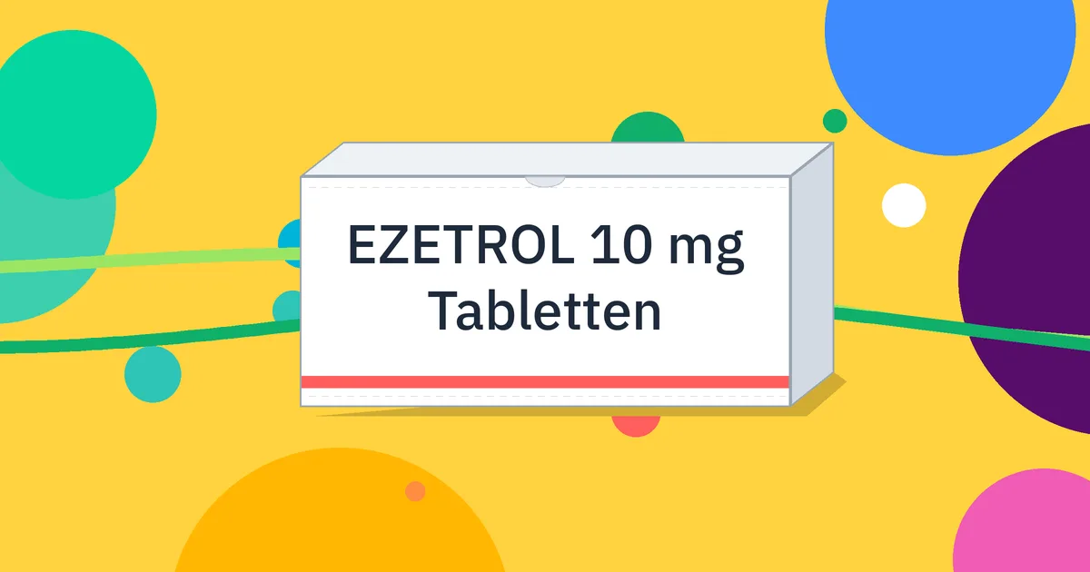 Symbolbild: Packung mit der Aufschrift EZETROL 10 mg Tabletten (PZN 05371333) – Verfügbarkeit und Bezug in Apotheken in Frankfurt am Main