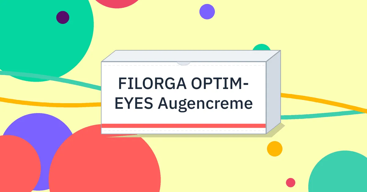 Symbolbild: Packung mit der Aufschrift FILORGA OPTIM-EYES Augencreme (PZN 18898042) – Verfügbarkeit und Bezug in Apotheken in Frankfurt am Main