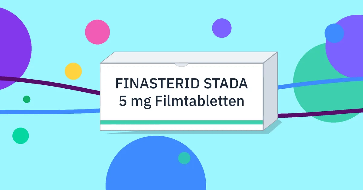 Symbolbild: Packung mit der Aufschrift FINASTERID STADA 5 mg Filmtabletten (PZN 00594732) – Verfügbarkeit und Bezug in Apotheken in Frankfurt am Main