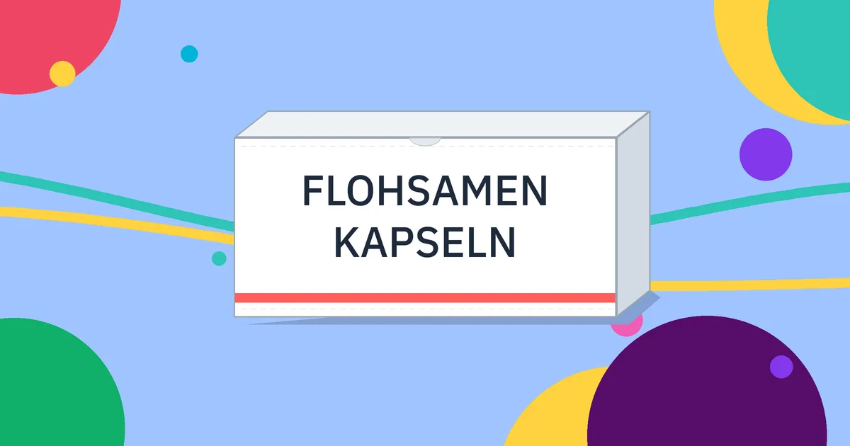Symbolbild: Packung mit der Aufschrift FLOHSAMEN KAPSELN (PZN 10323891) – Verfügbarkeit und Bezug in Apotheken in Frankfurt am Main