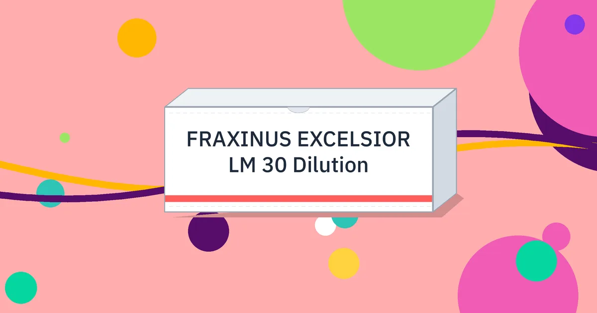 Symbolbild: Packung mit der Aufschrift FRAXINUS EXCELSIOR LM 30 Dilution (PZN 13492223) – Verfügbarkeit und Bezug in Apotheken in Frankfurt am Main