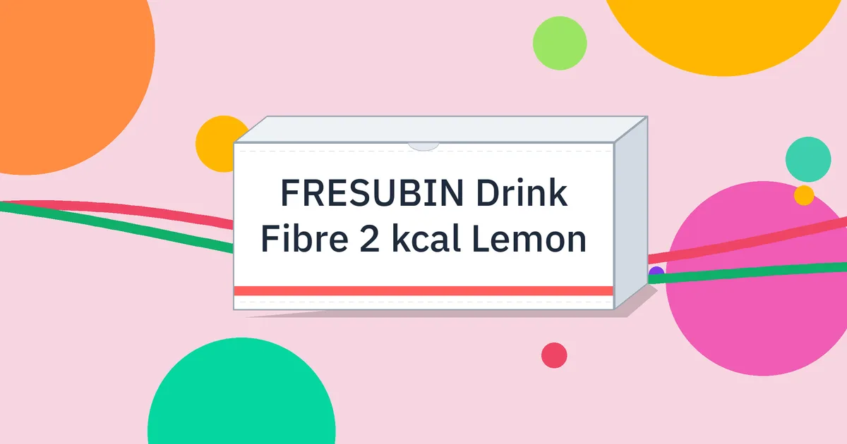 Symbolbild: Packung mit der Aufschrift FRESUBIN Drink Fibre 2 kcal Lemon (PZN 11590944) – Verfügbarkeit und Bezug in Apotheken in Frankfurt am Main