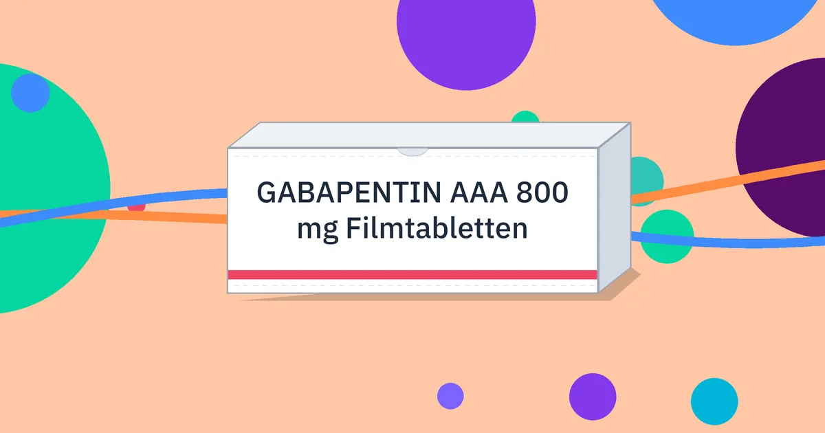 Symbolbild: Packung mit der Aufschrift GABAPENTIN AAA 800 mg Filmtabletten (PZN 02161150) – Verfügbarkeit und Bezug in Apotheken in Frankfurt am Main