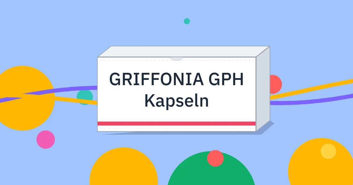 Symbolbild: Packung mit der Aufschrift GRIFFONIA GPH Kapseln (PZN 09377634) – Verfügbarkeit und Bezug in Apotheken in Frankfurt am Main