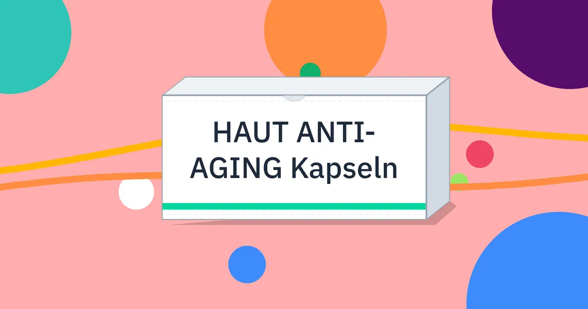 Symbolbild: Packung mit der Aufschrift HAUT ANTI-AGING Kapseln (PZN 10305551) – Verfügbarkeit und Bezug in Apotheken in Frankfurt am Main