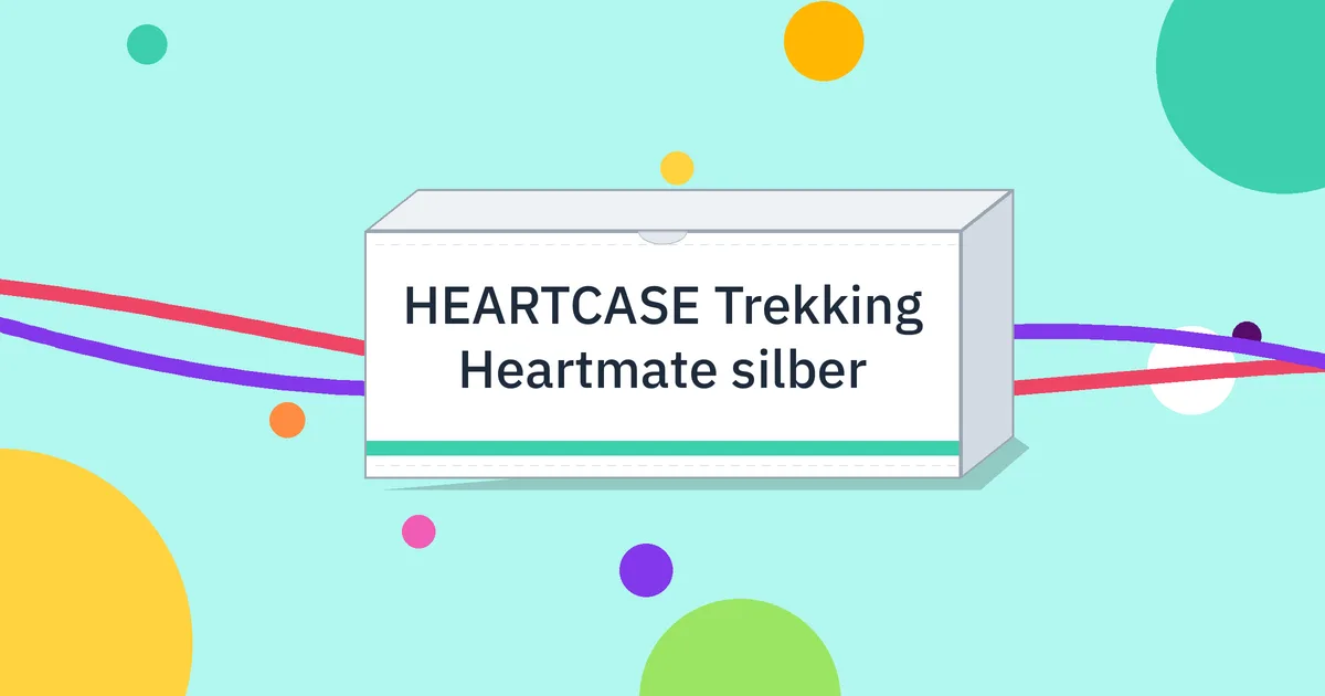 Symbolbild: Packung mit der Aufschrift HEARTCASE Trekking Heartmate silber (PZN 18500140) – Verfügbarkeit und Bezug in Apotheken in Frankfurt am Main