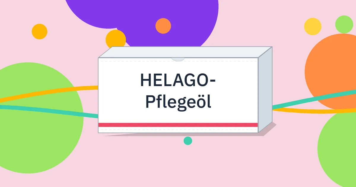 Symbolbild: Packung mit der Aufschrift HELAGO-Pflegeöl (PZN 04569895) – Verfügbarkeit und Bezug in Apotheken in Frankfurt am Main