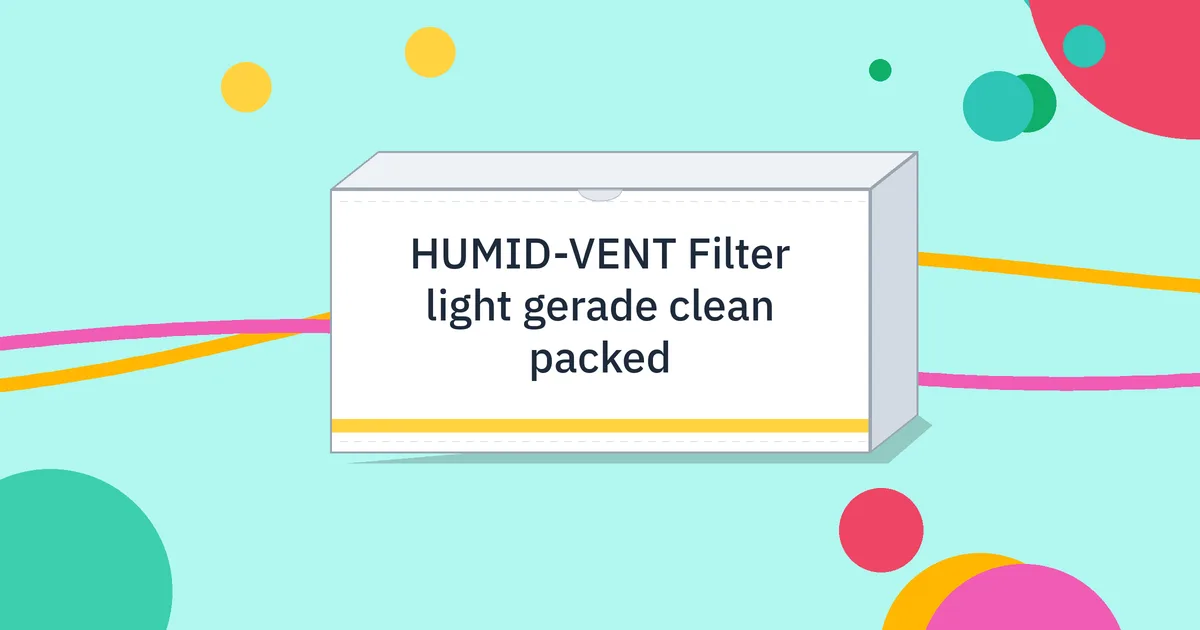 Symbolbild: Packung mit der Aufschrift HUMID-VENT Filter light gerade clean packed (PZN 01242604) – Verfügbarkeit und Bezug in Apotheken in Frankfurt am Main