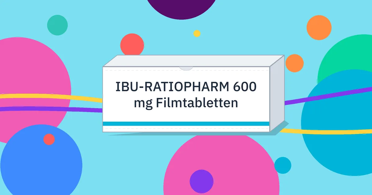 Symbolbild: Packung mit der Aufschrift IBU-RATIOPHARM 600 mg Filmtabletten (PZN 08531317) – Verfügbarkeit und Bezug in Apotheken in Frankfurt am Main