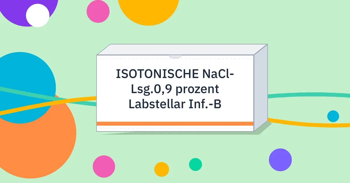 Symbolbild: Packung mit der Aufschrift ISOTONISCHE NaCl-Lsg.0,9 prozent Labstellar Inf.-B (PZN 19692207) – Verfügbarkeit und Bezug in Apotheken in Frankfurt am Main