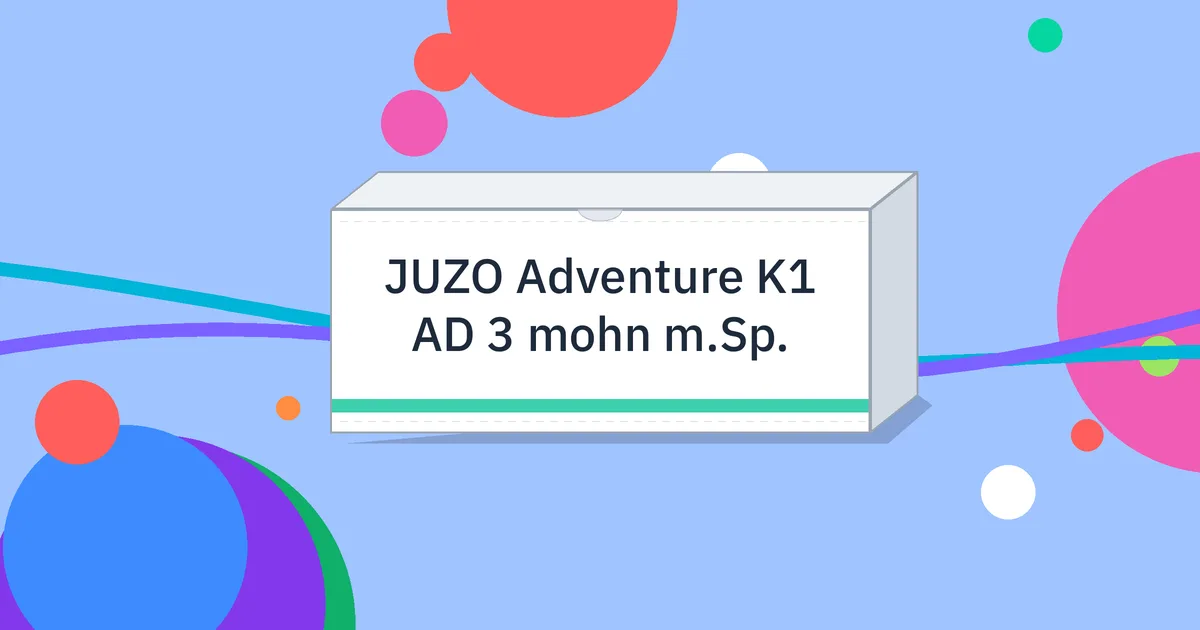 Symbolbild: Packung mit der Aufschrift JUZO Adventure K1 AD 3 mohn m.Sp. (PZN 14971606) – Verfügbarkeit und Bezug in Apotheken in Frankfurt am Main