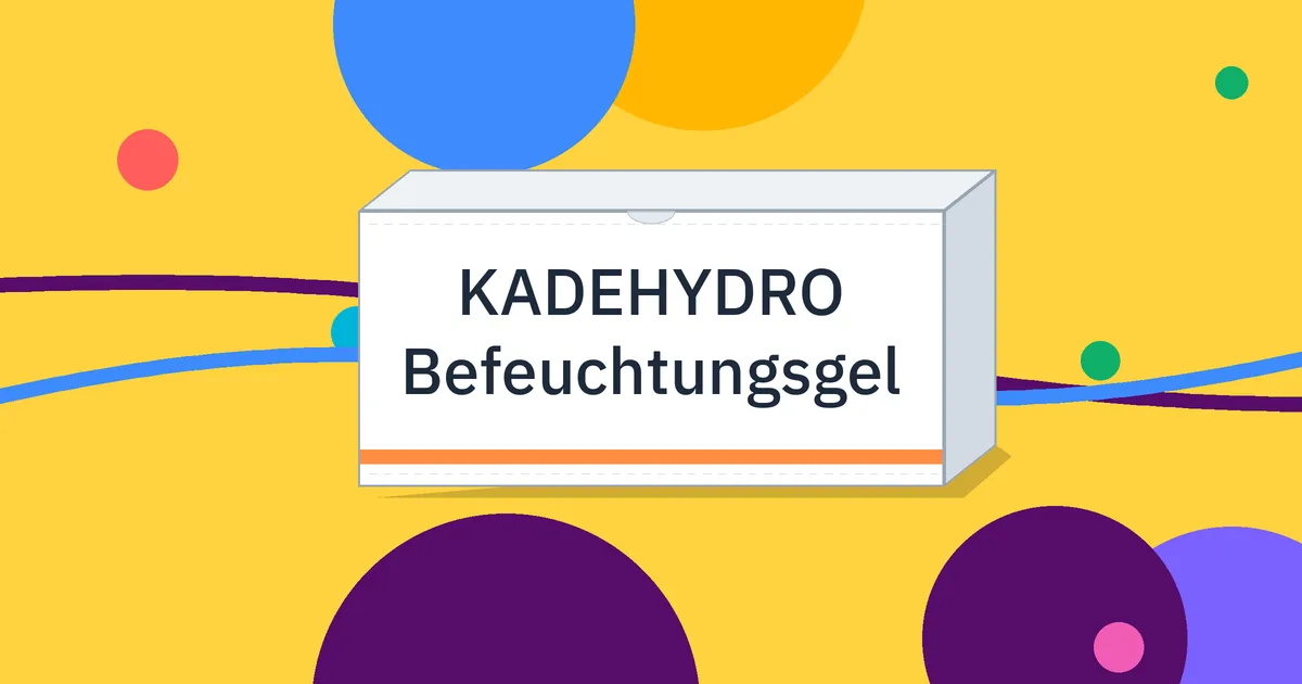 Symbolbild: Packung mit der Aufschrift KADEHYDRO Befeuchtungsgel (PZN 18006670) – Verfügbarkeit und Bezug in Apotheken in Frankfurt am Main