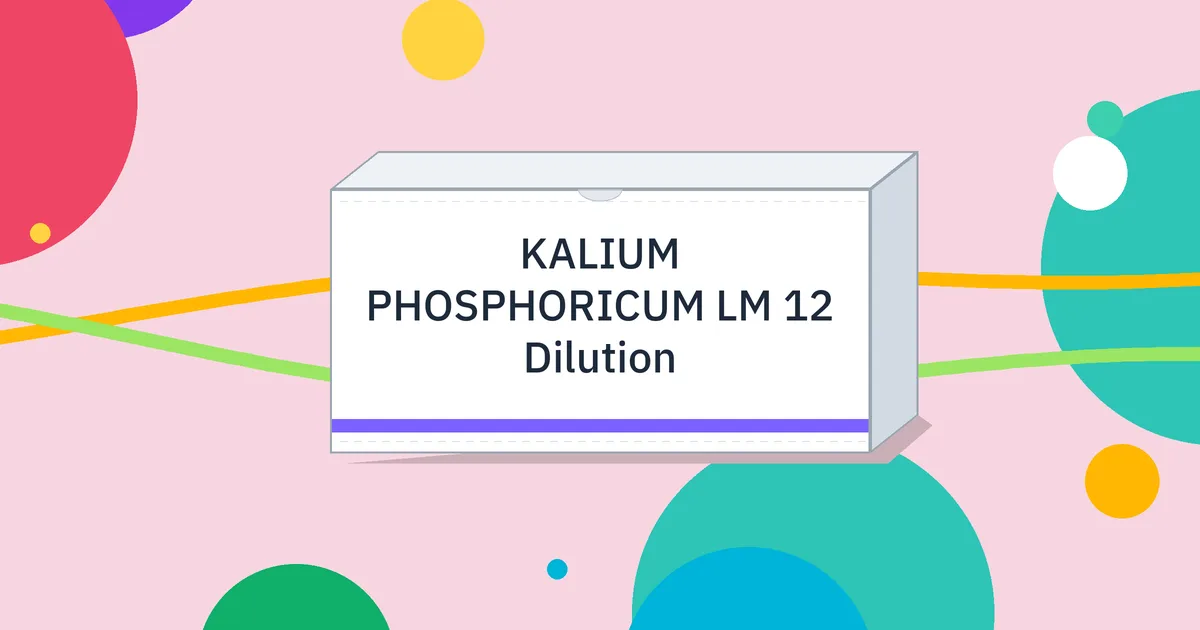 Symbolbild: Packung mit der Aufschrift KALIUM PHOSPHORICUM LM 12 Dilution (PZN 07540805) – Verfügbarkeit und Bezug in Apotheken in Frankfurt am Main